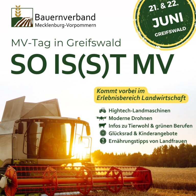MV-Tage 21.-22. Juni 2025 - Landwirtschaft erleben! – Bauernverband Uecker-Randow e.V.